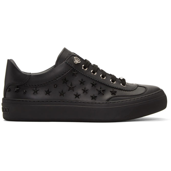 Jimmy Choo Black Stars Ace Sneakers Jimmy Choo