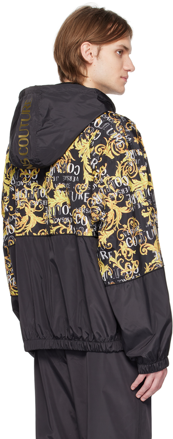 Versace Jeans Couture Black Hooded Jacket Versace