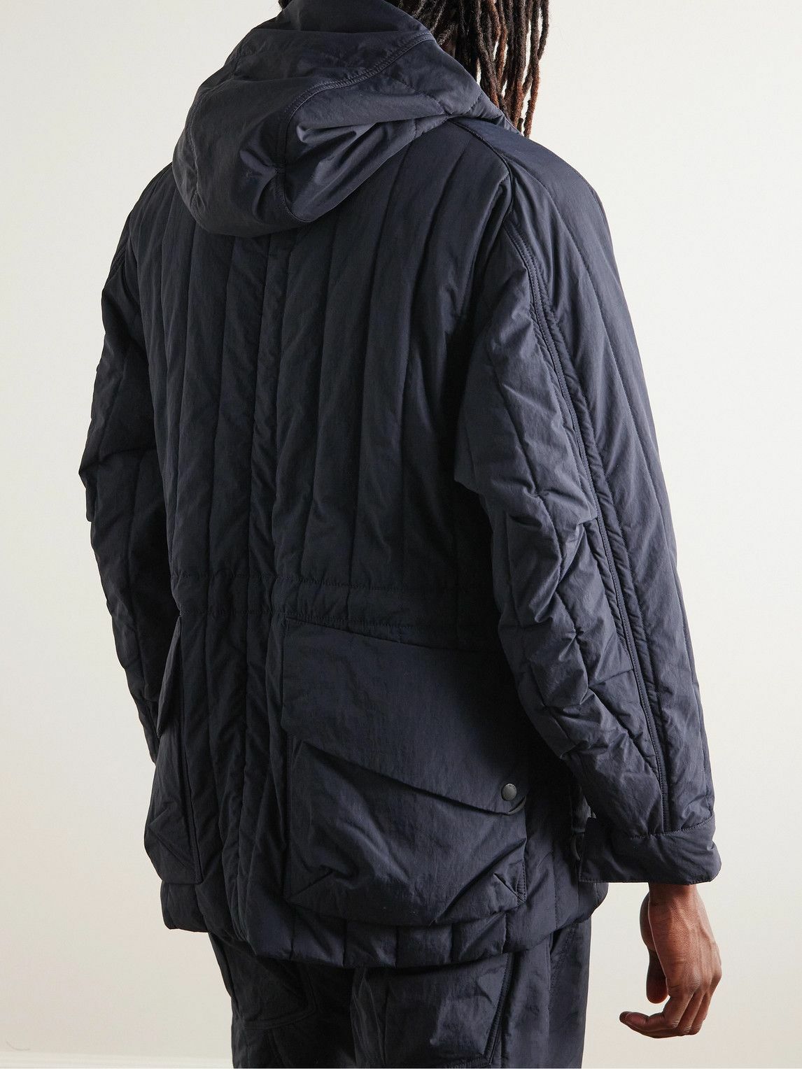 Norbit by Hiroshi Nozawa - Nylon and Cotton-Blend Hooded Jacket - Blue ...