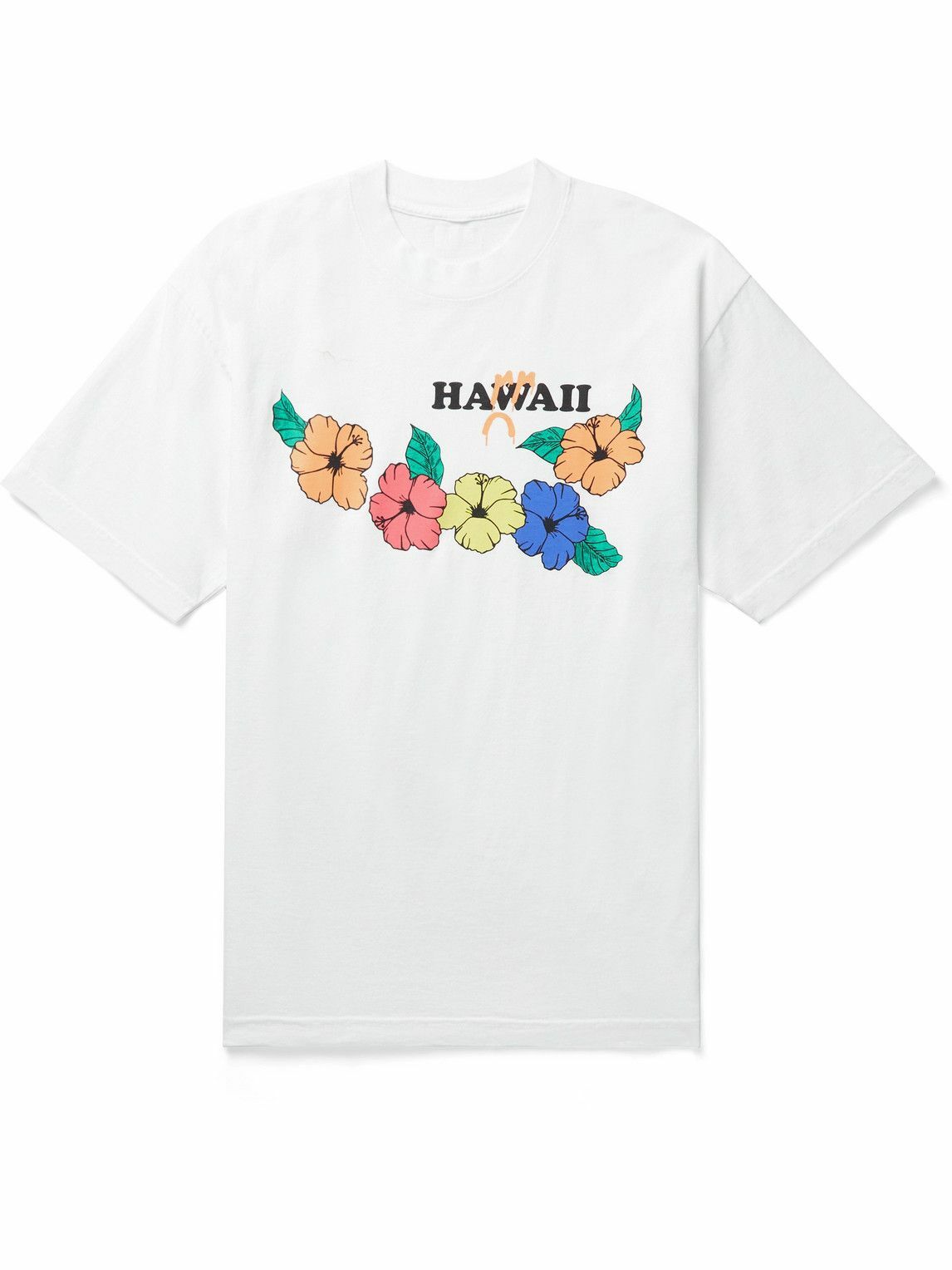 Sorry In Advance - Printed Cotton-Jersey T-Shirt - White Sorry In Advance