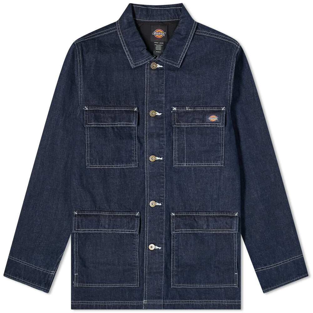 Dickies Men's Morristown Chore Jacket in Rinsed Indigo/Blue Dickies ...