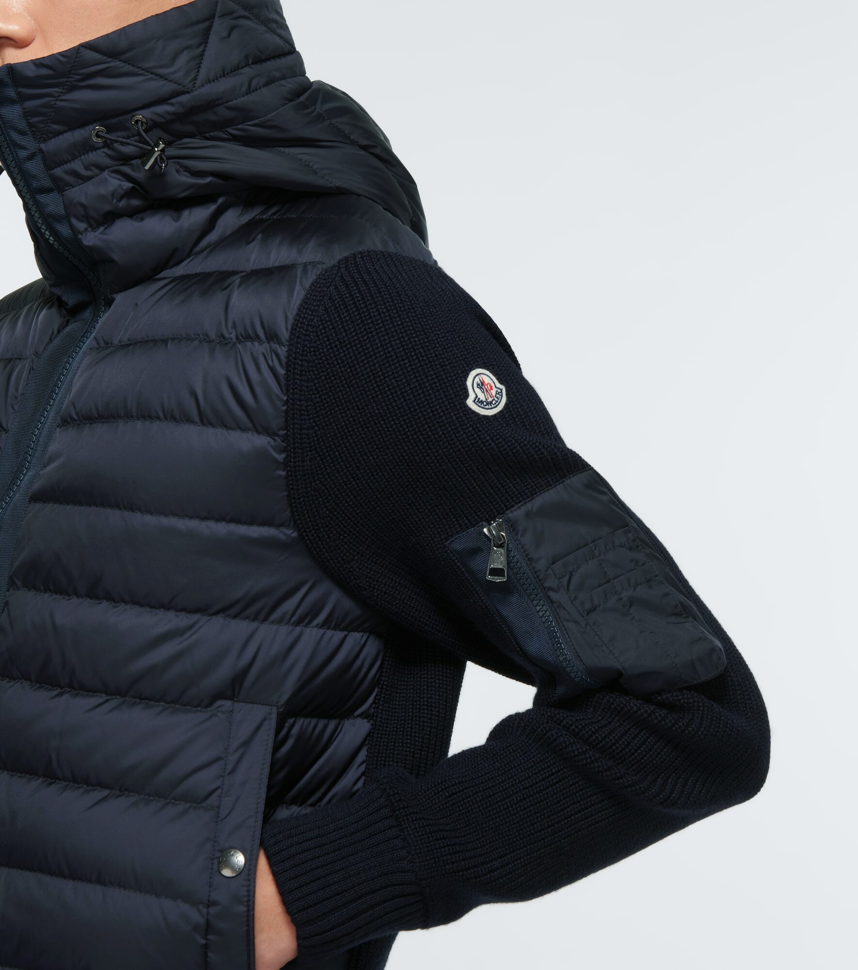 Moncler - Tricot panelled jacket Moncler