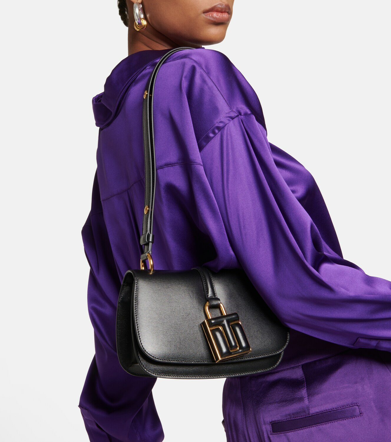 Tom Ford - Padlock leather shoulder bag TOM FORD