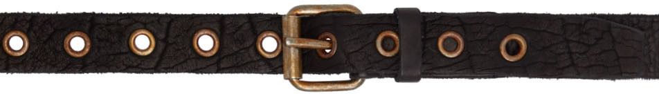 Guidi Black Leather Belt Guidi