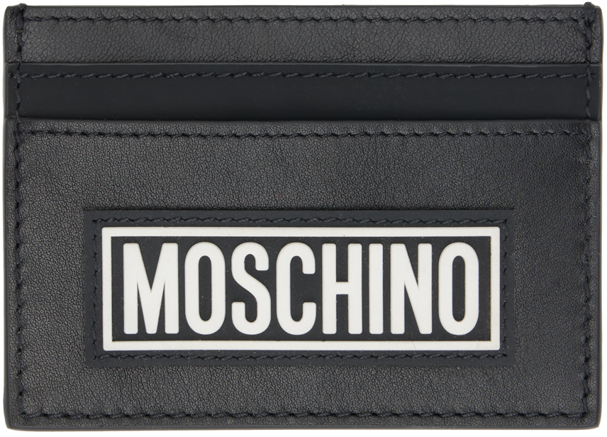 Moschino Black Patch Card Holder Moschino
