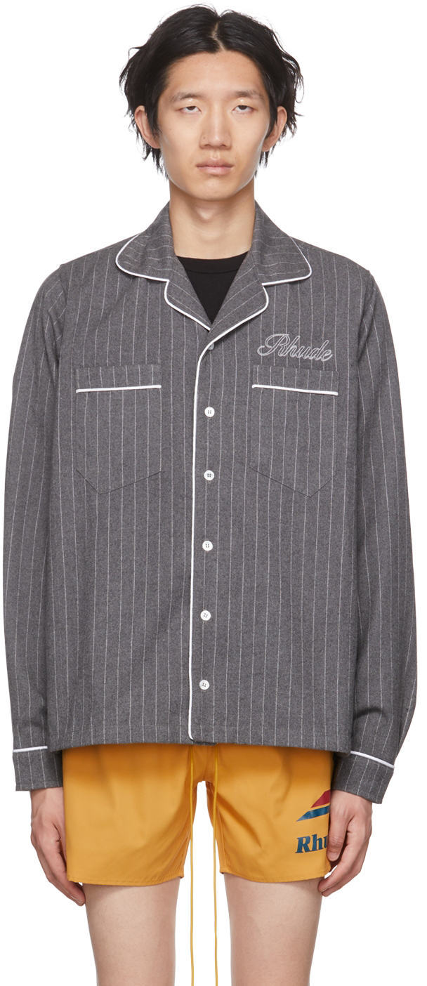 Rhude Gray PJ Shirt Rhude