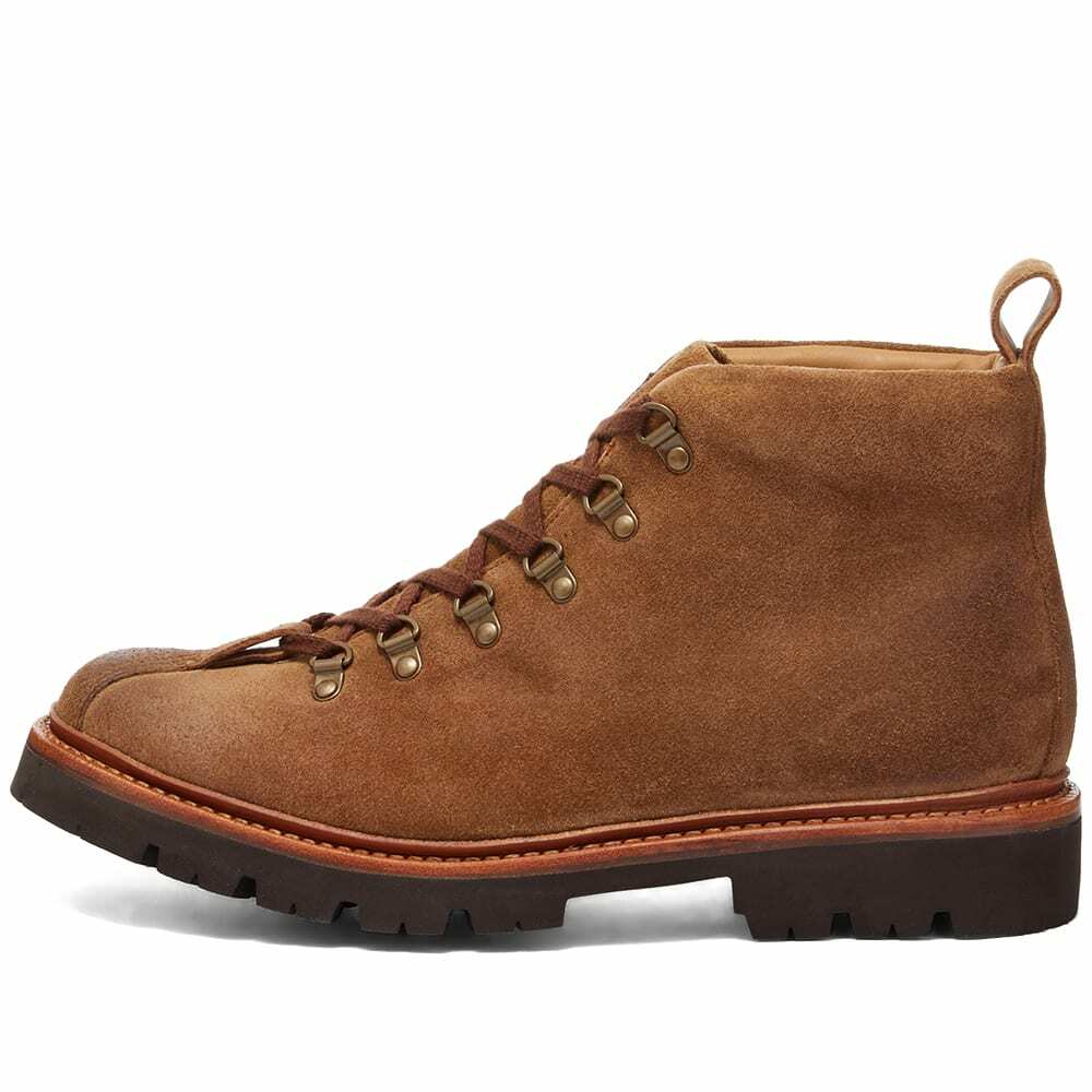 Grenson Men's Bobby Mountain Boot in Snuff Burnishing Brown Suede Grenson