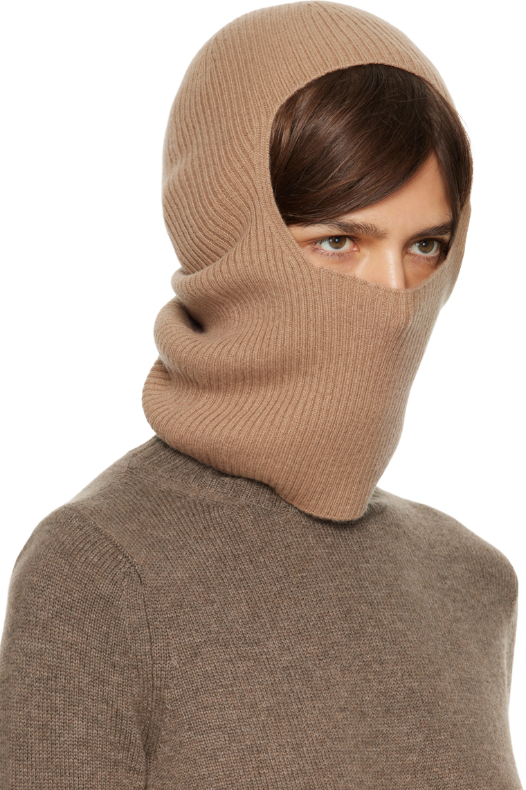Max Mara Tan Cashmere Balaclava Max Mara