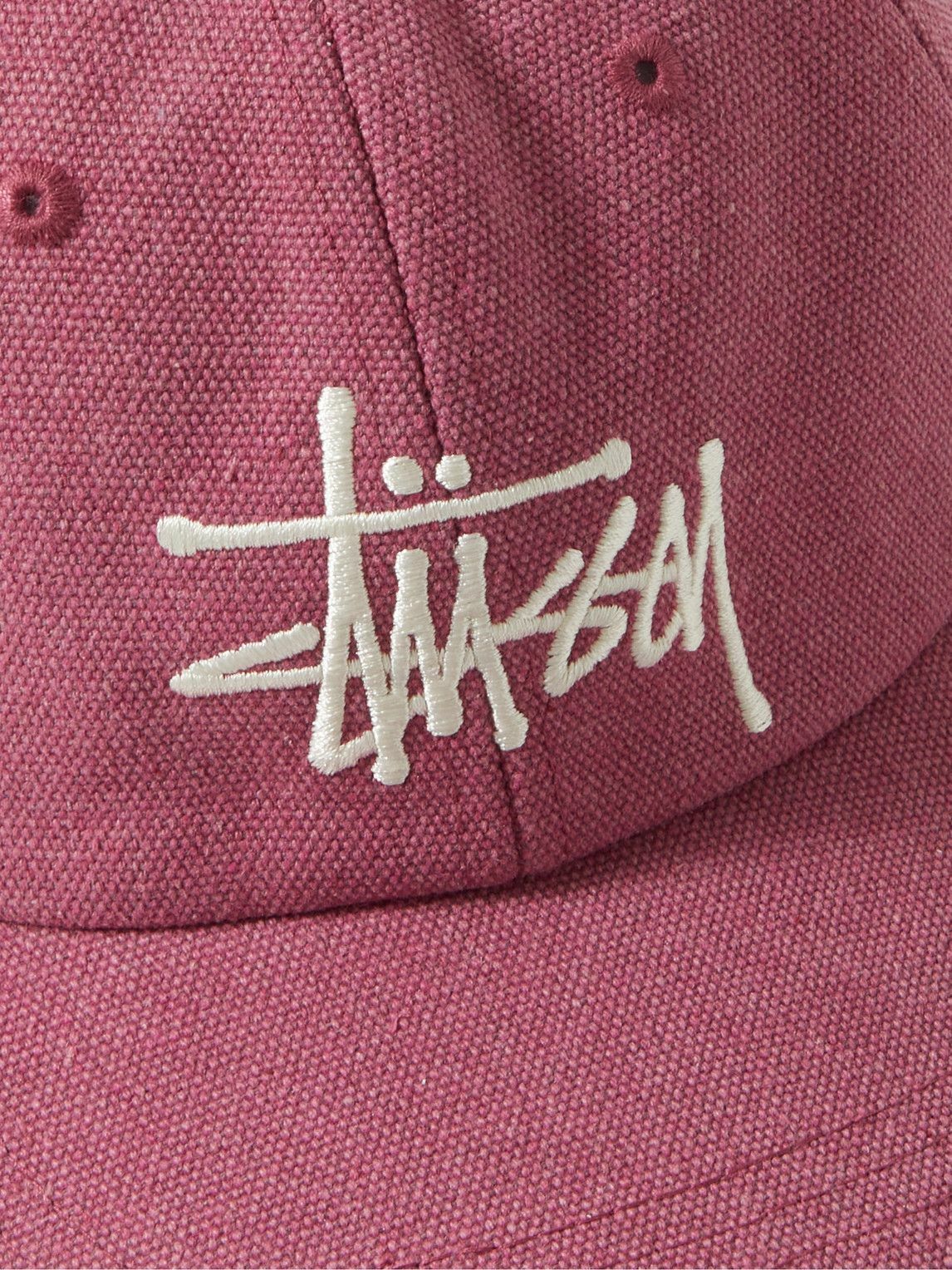 Stussy - Logo-Embroidered Cotton-Canvas Baseball Cap Stussy