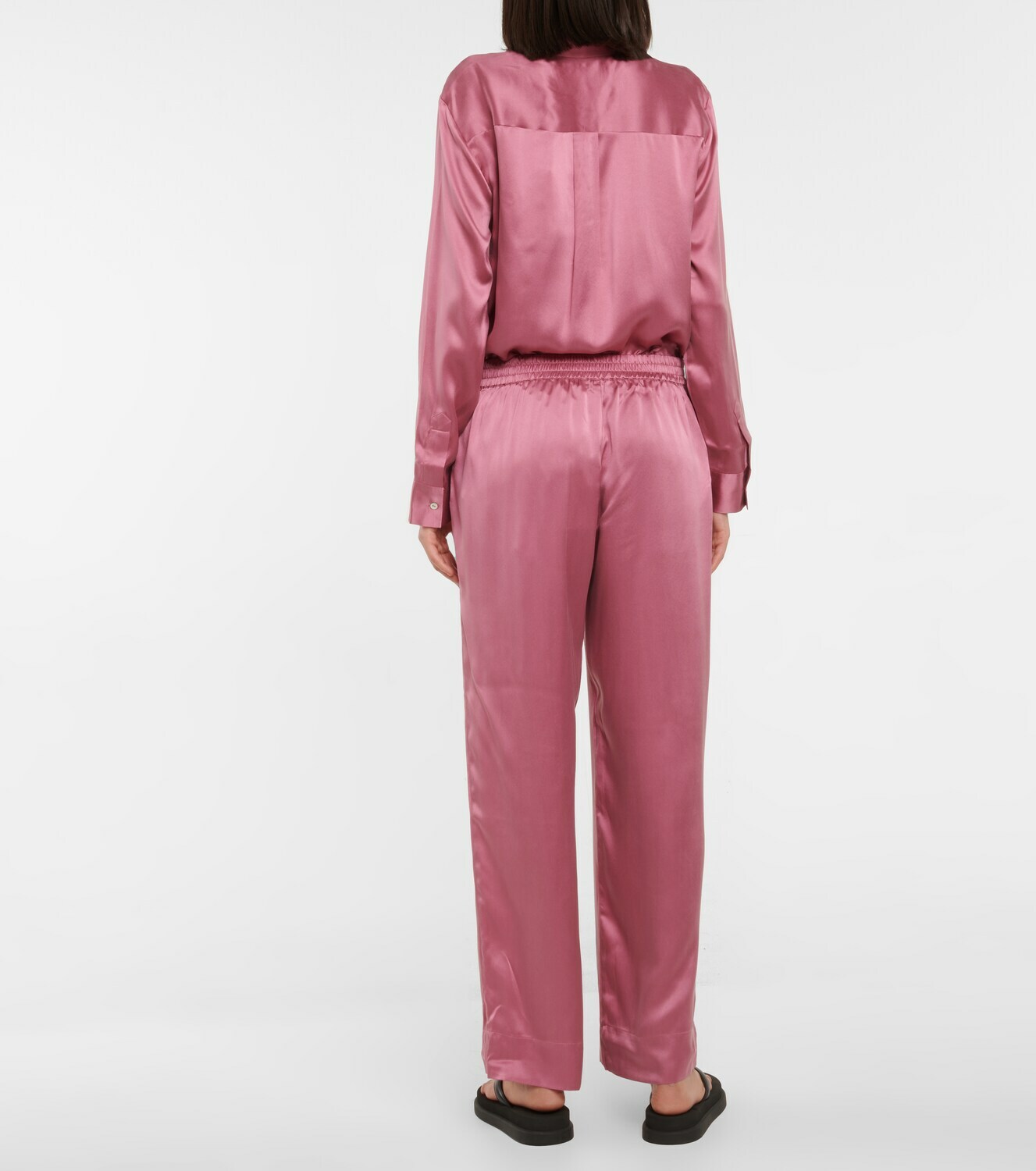 Asceno - London silk satin pajama pants ASCENO