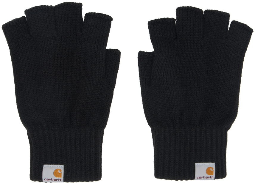 Carhartt Work In Progress Black Fingerless Gloves Carhartt WIP