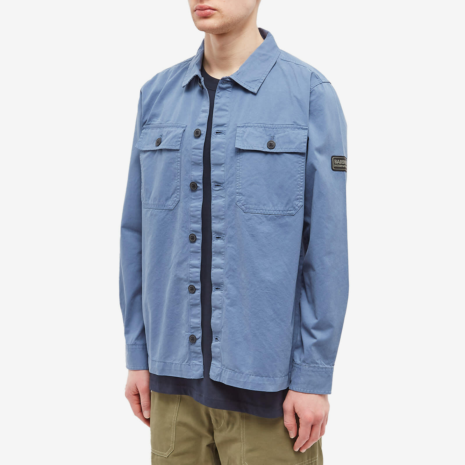 Barbour Men's International Adey Overshirt in Blue Horizon Barbour