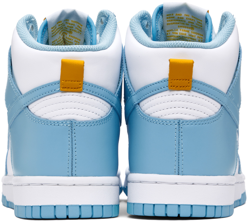 Nike Blue & White Dunk Hi Retro Sneakers Nike