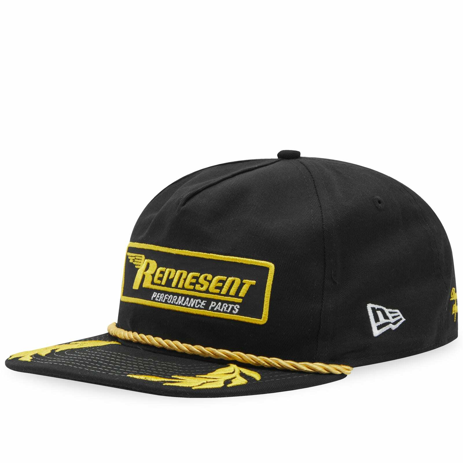 Represent Men's Racing Cap in Black Represent