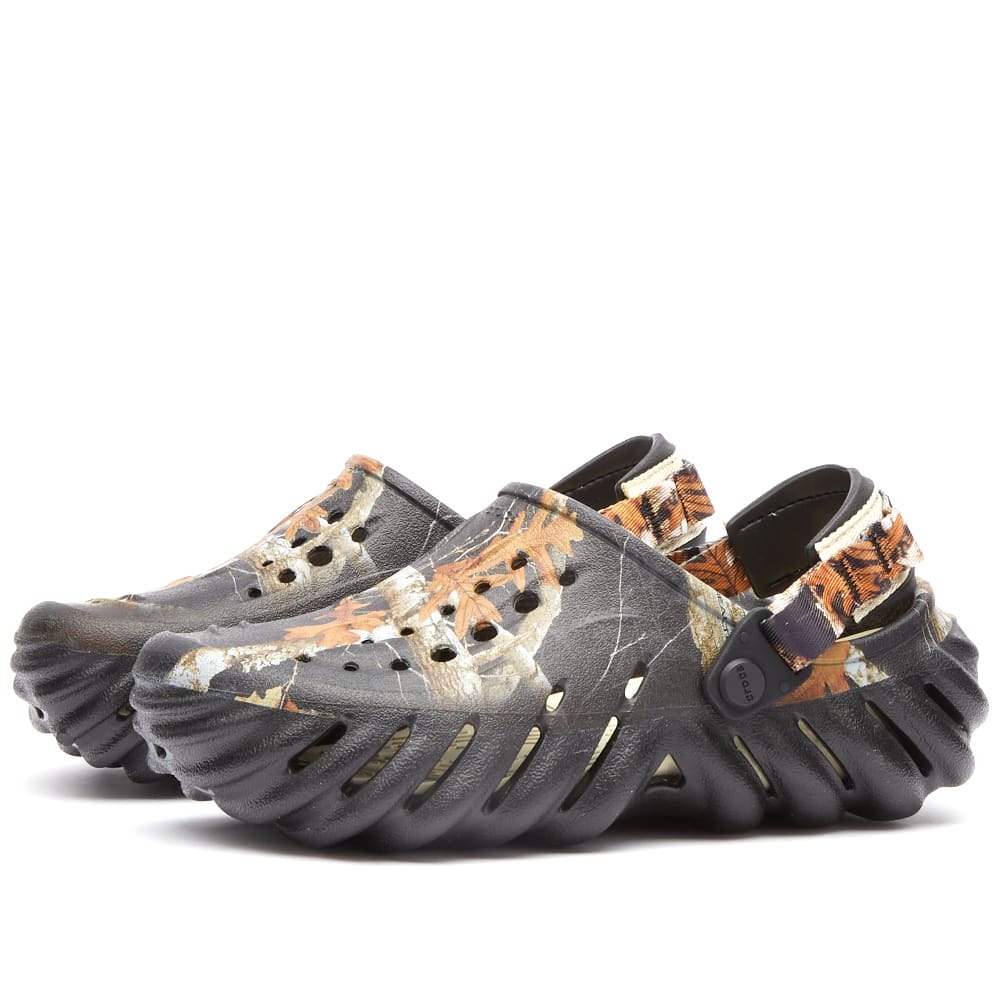 Crocs Echo Clog in Black Tree Edge Crocs