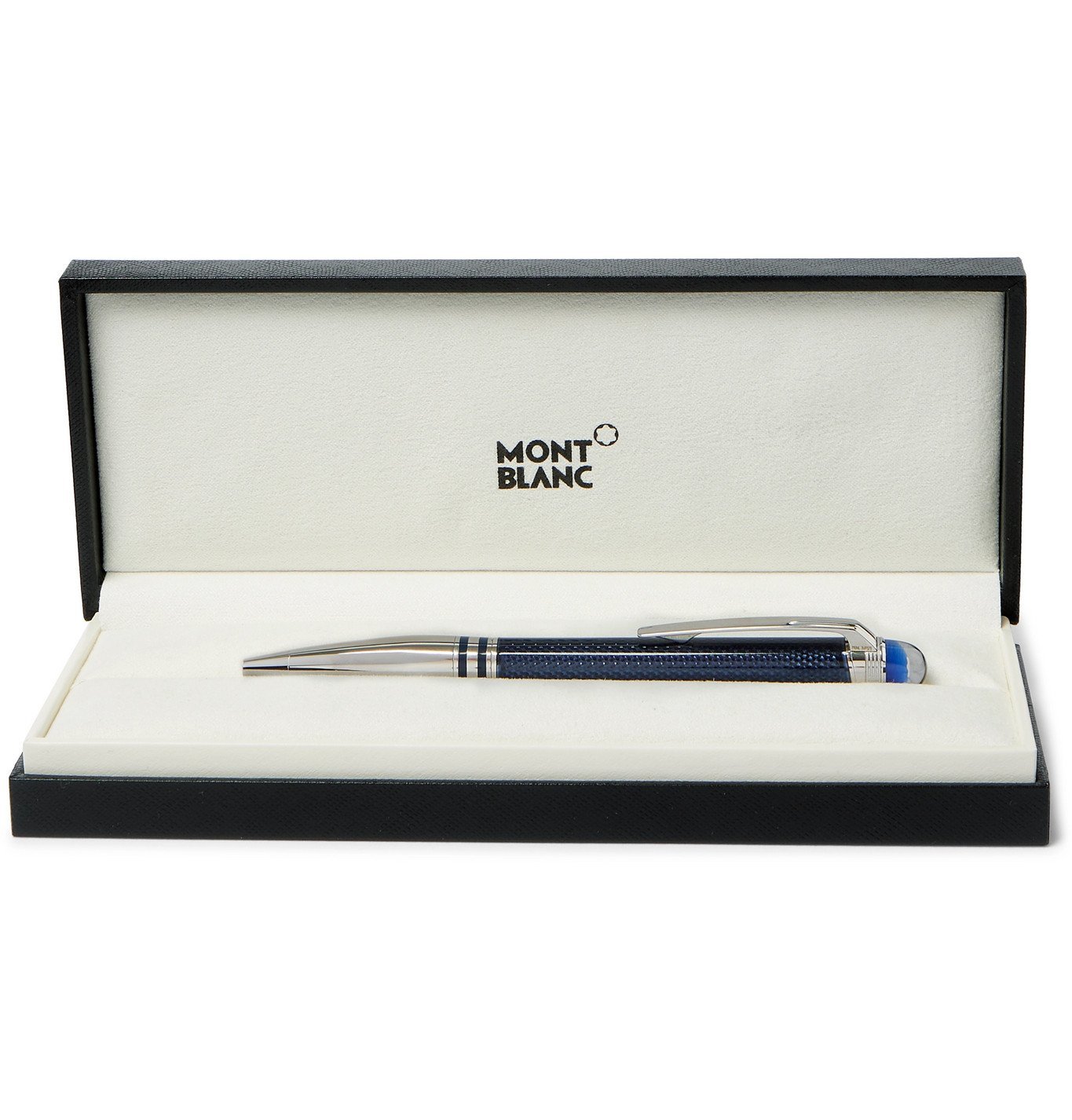 MONTBLANC - StarWalker Blue Planet Metal Doué Resin and Platinum-Plated ...