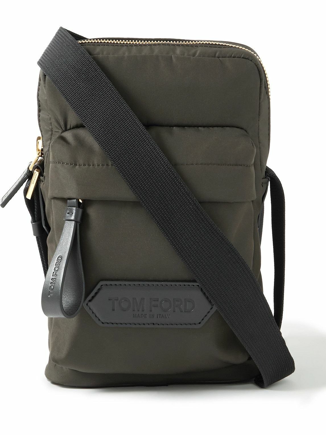 TOM FORD - Leather-Trimmed Recycled-Shell Messenger Bag TOM FORD