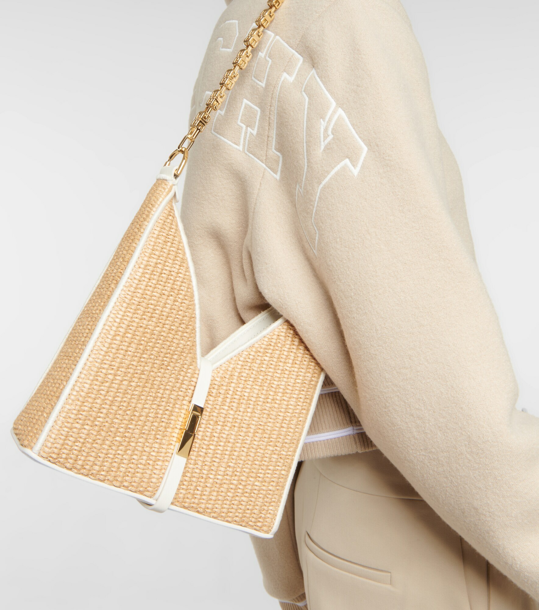 Givenchy - Cut Out Mini raffia shoulder bag Givenchy