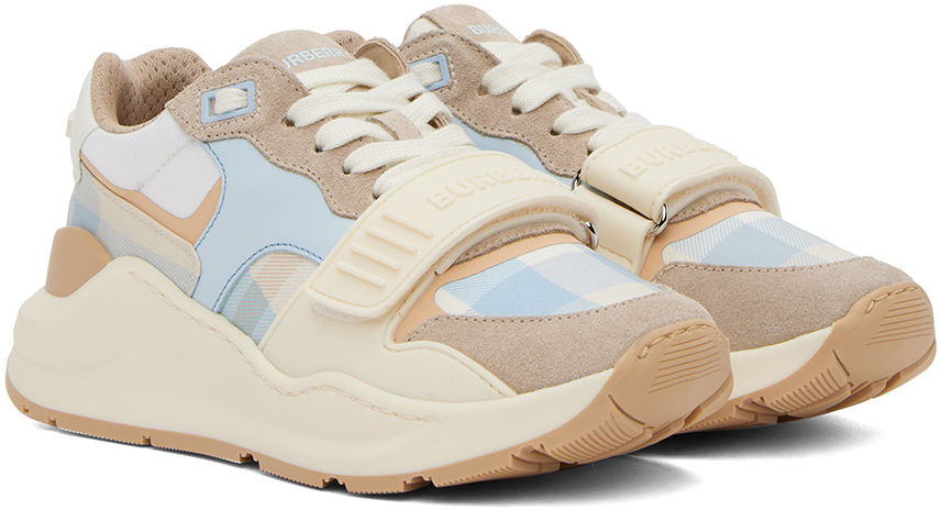 Burberry Blue Check Sneakers Burberry