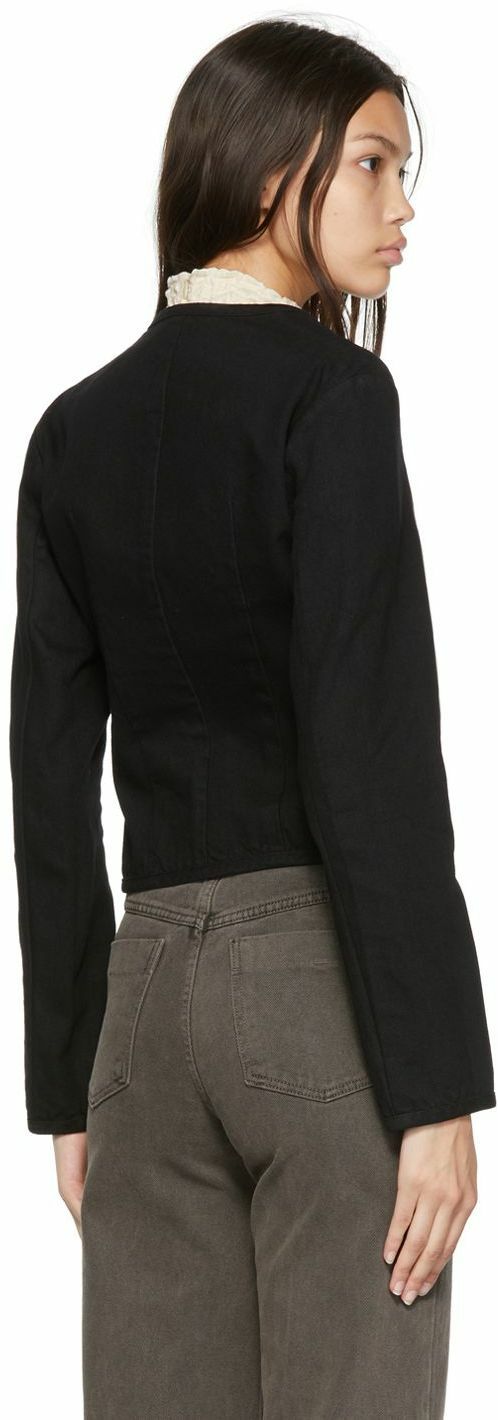 LOW CLASSIC Black Short Denim Jacket Low Classic