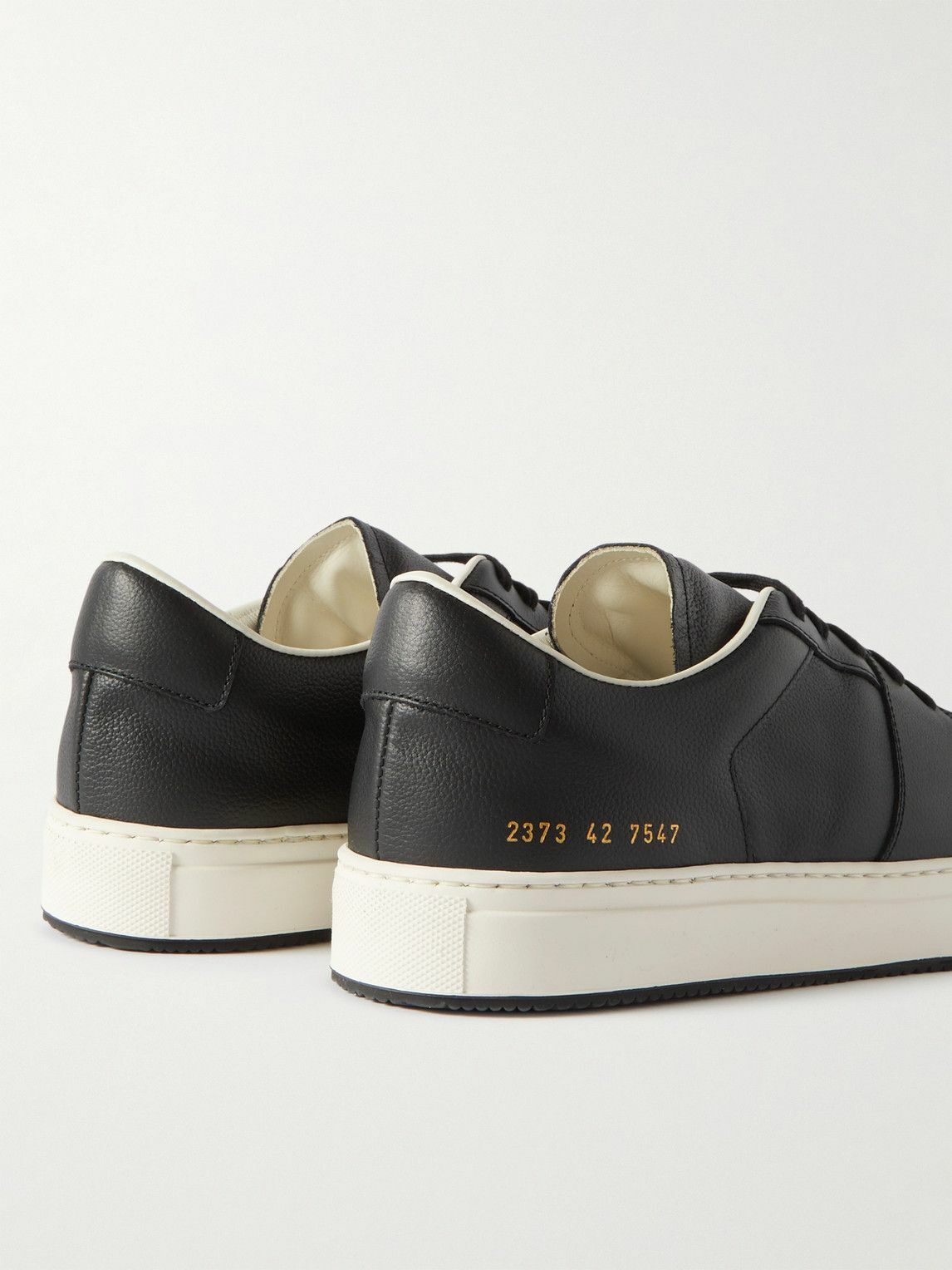 Common Projects - Decades Full-Grain Leather Sneakers - Black Common ...