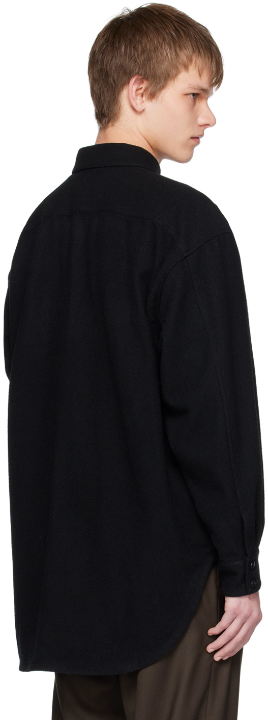 Neighborhood Black Button-Down Shirt Neighborhood