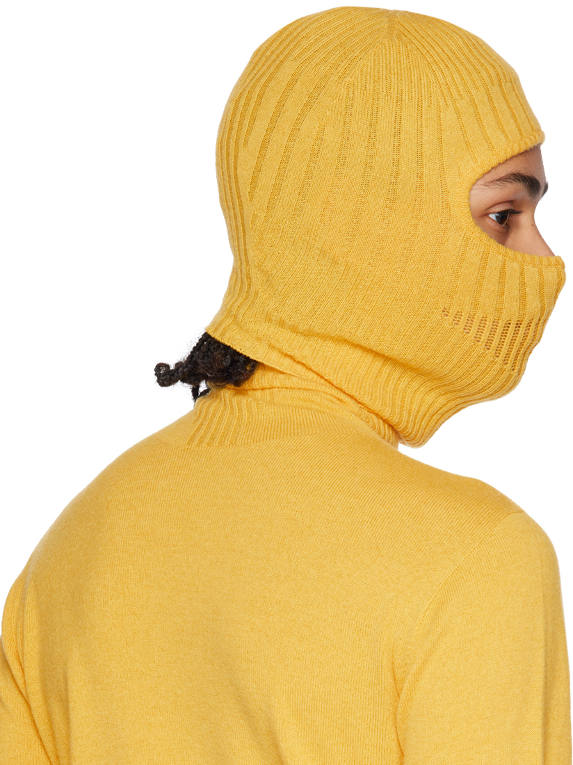 Boris Bidjan Saberi Yellow Seamless Balaclava Boris Bidjan Saberi