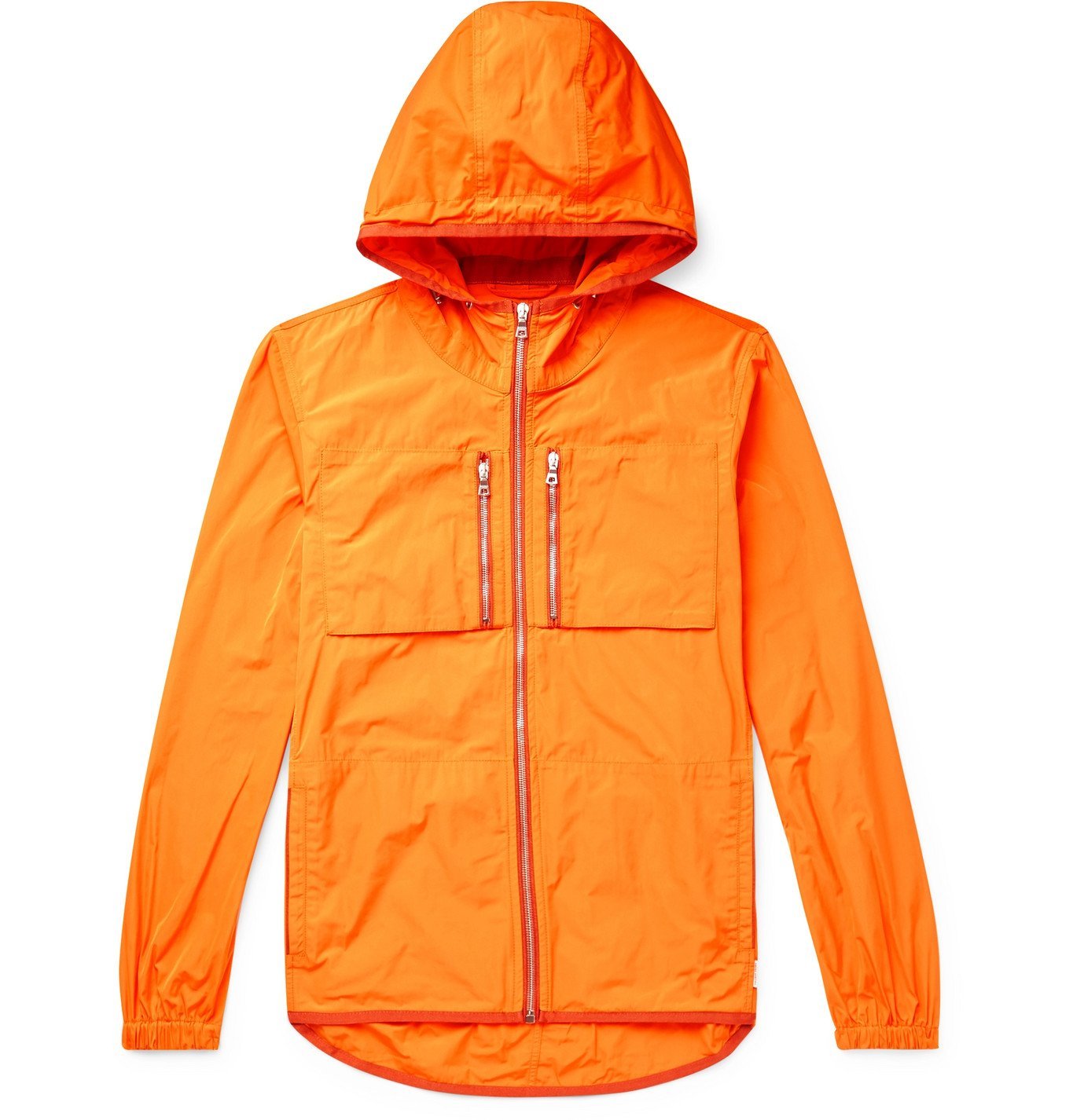 Orlebar Brown - Wye Grosgrain-Trimmed Shell Hooded Jacket - Orange ...