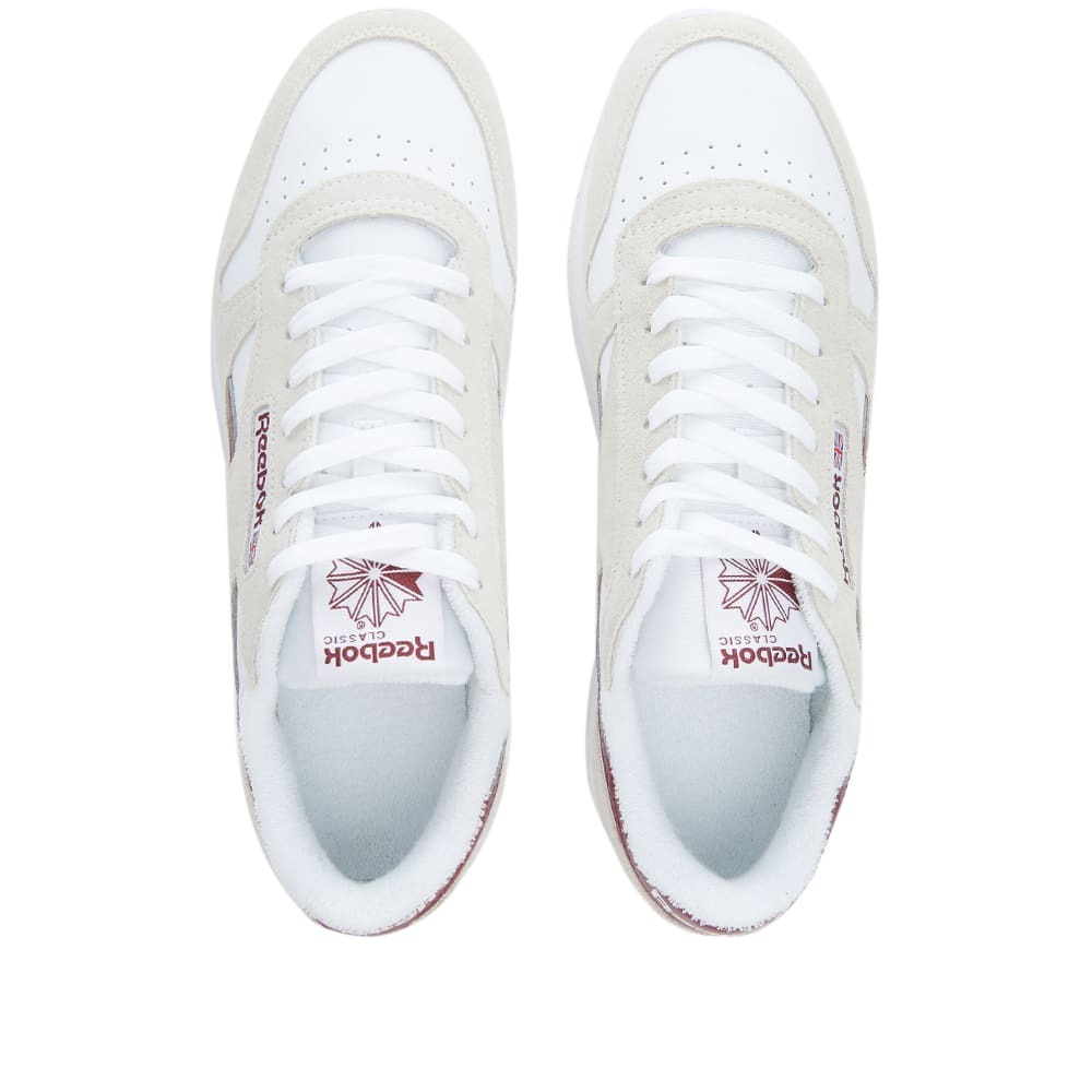 Reebok Men's Classic Leather Sneakers in Classic Burgundy/White Reebok