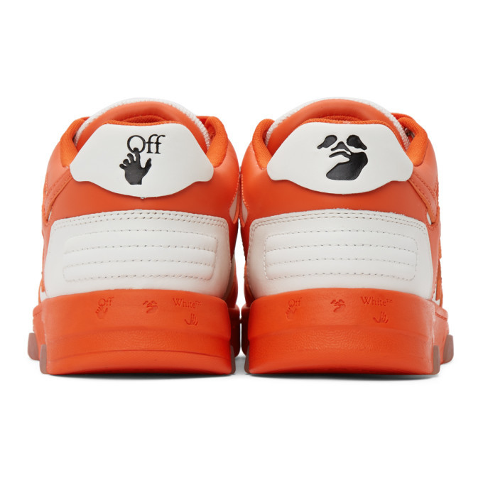 Off-White Orange and White Out Of Office Sneakers Off-White