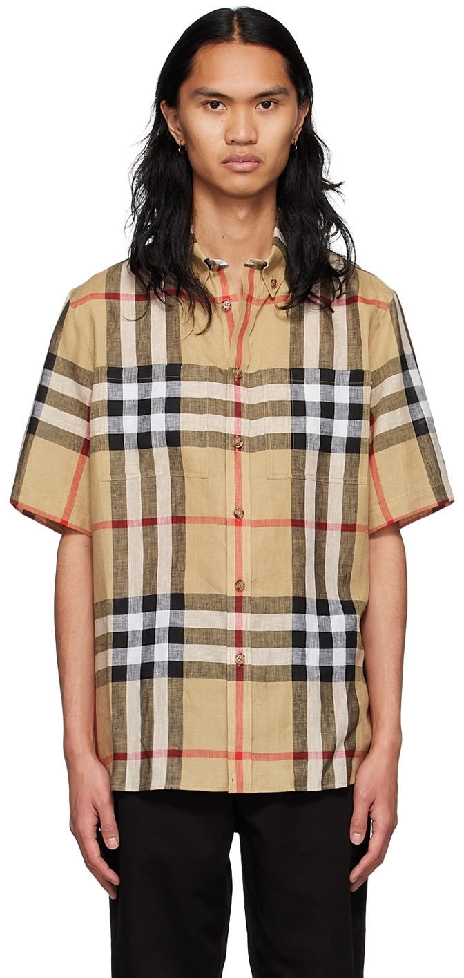 Burberry Beige Vintage Check Shirt Burberry