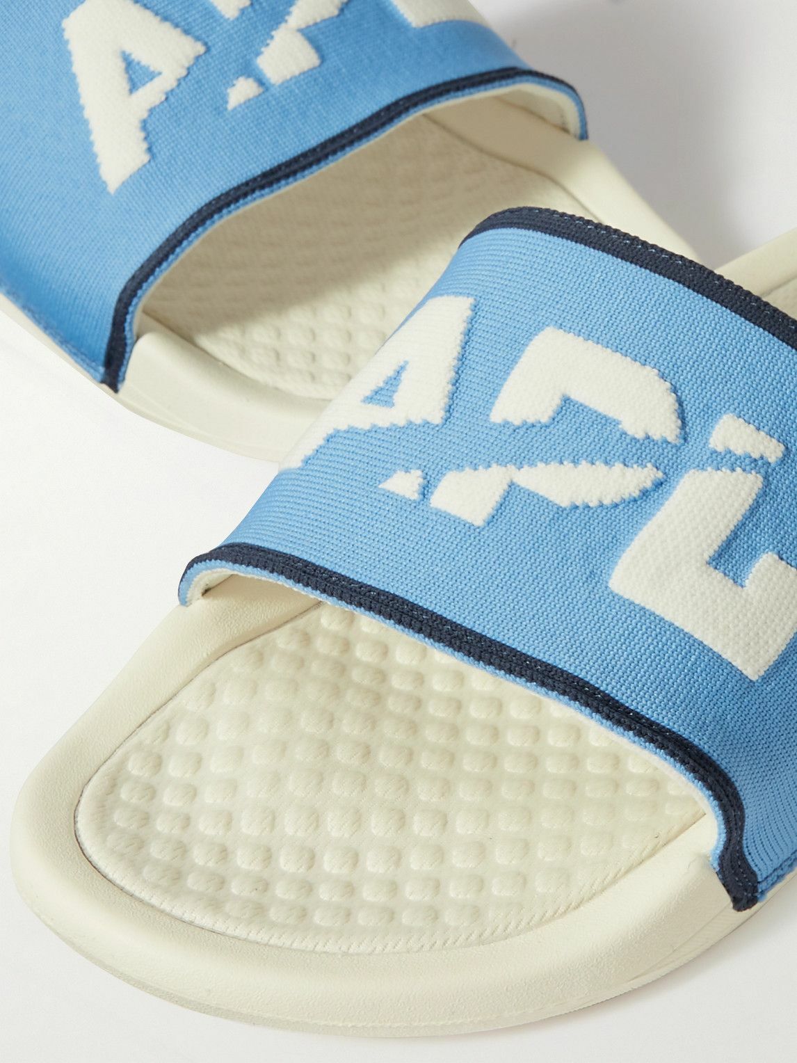 APL Athletic Propulsion Labs - Logo-Jacquard TechLoom Slides - Blue APL ...