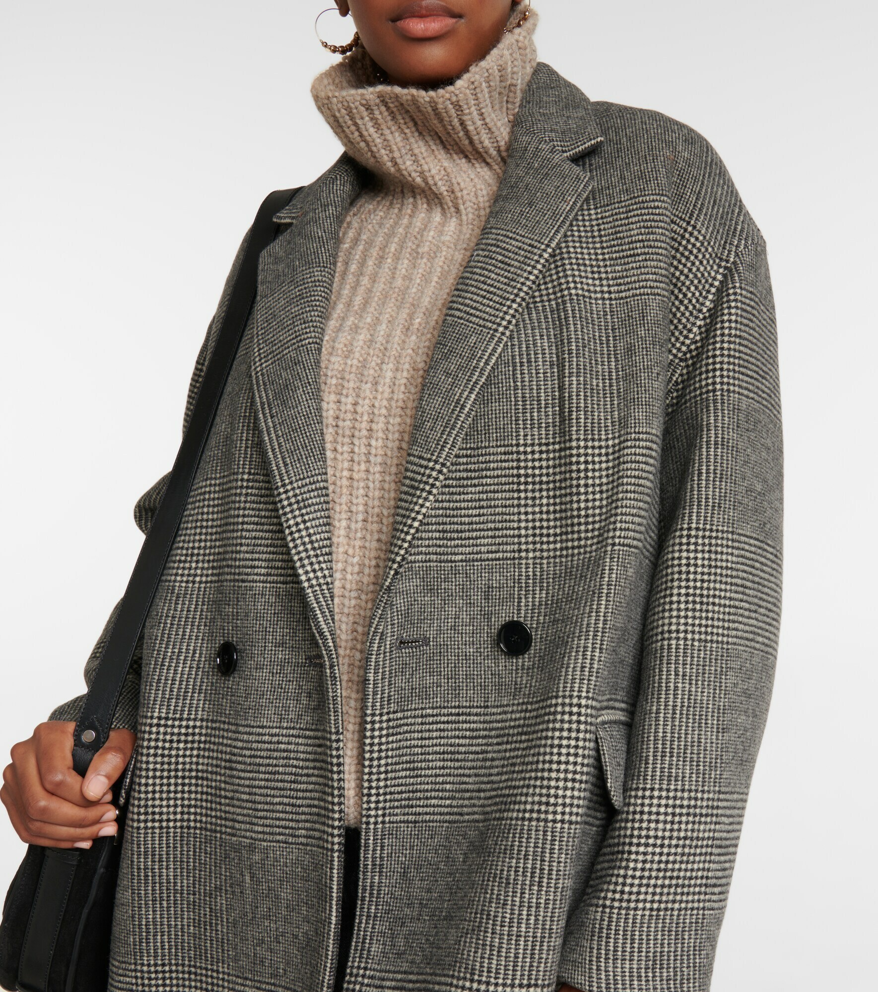 Isabel Marant - Efegozi checked virgin wool coat Isabel Marant