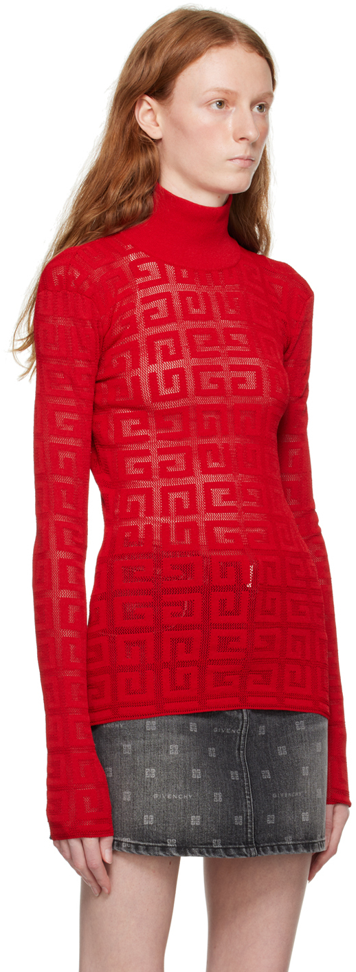 Givenchy Red 4G Turtleneck Givenchy