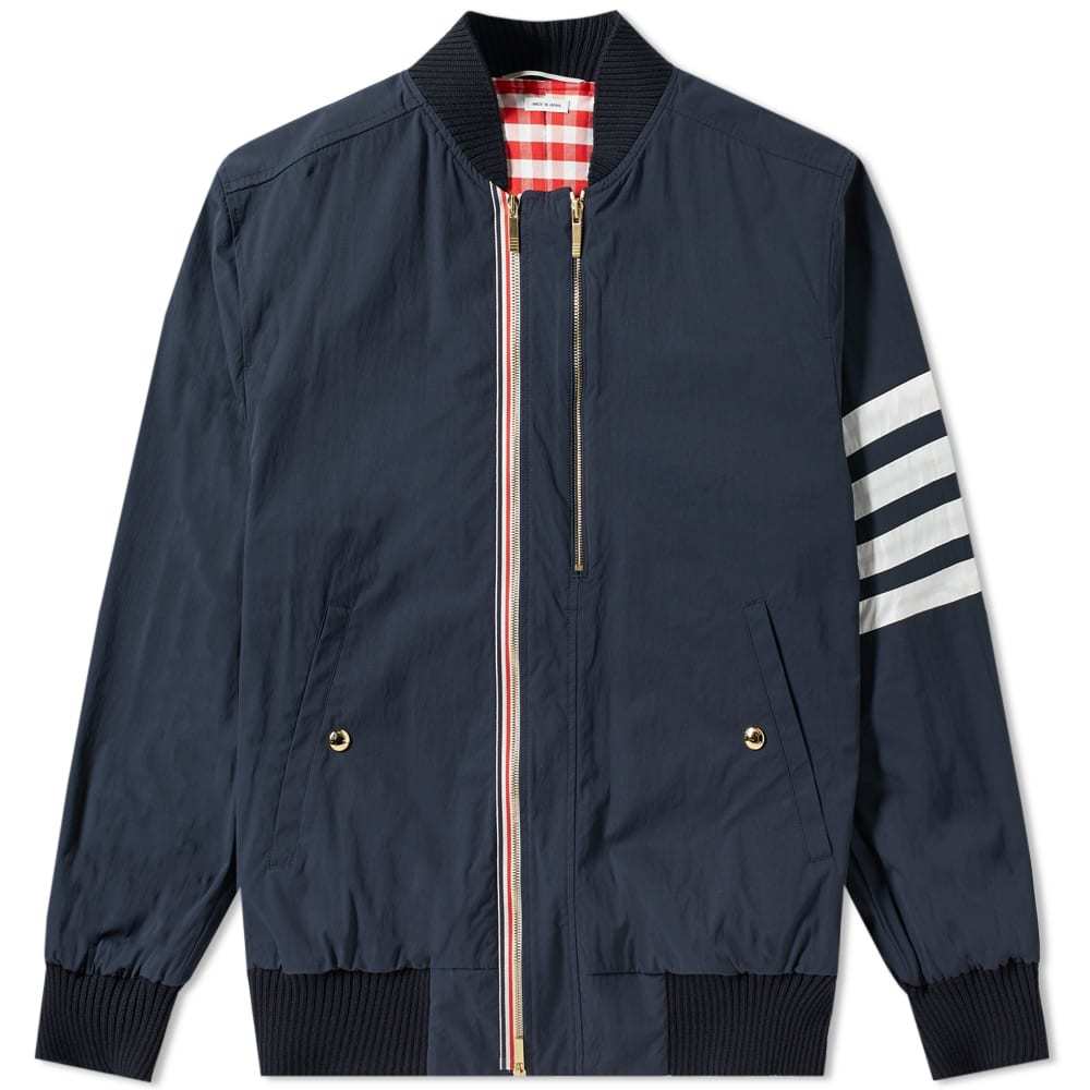 Thom Browne Oversized Arm Bar Nylon Bomber Jacket Thom Browne