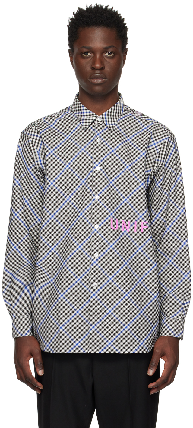 Uniform Experiment Black & White Gunclub Check Shirt Uniform Experiment