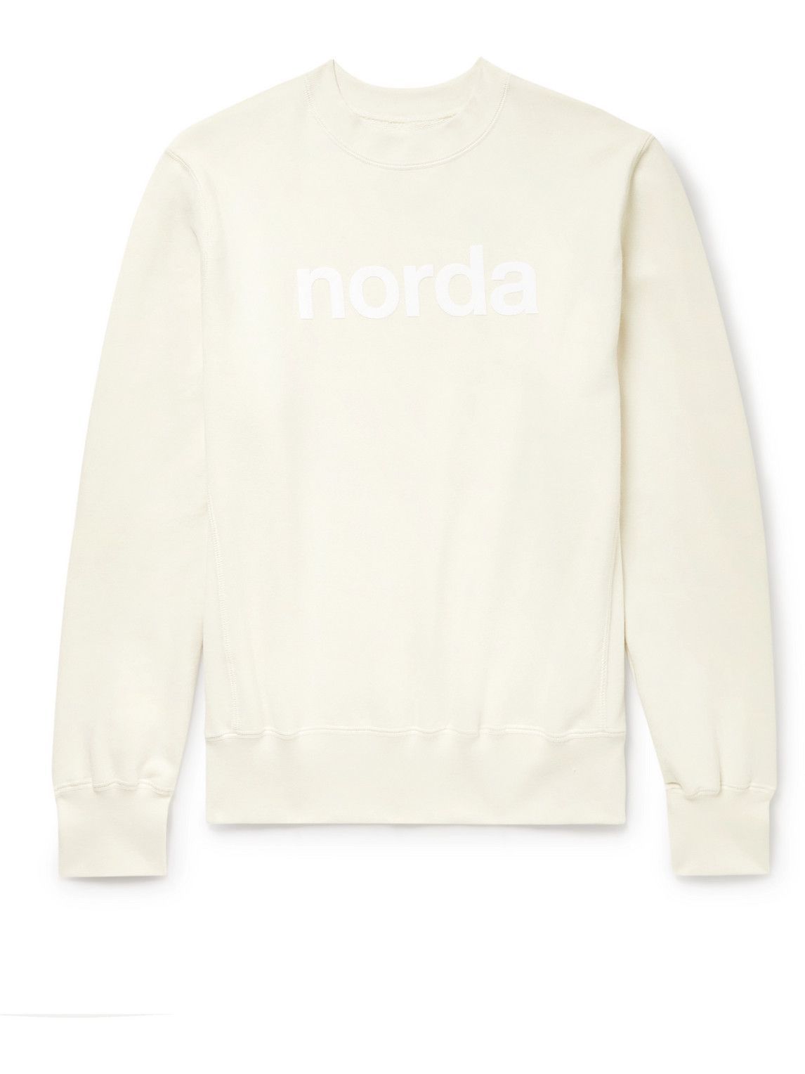 norda - Logo-Flocked Organic French Terry Sweatshirt - Neutrals Norda