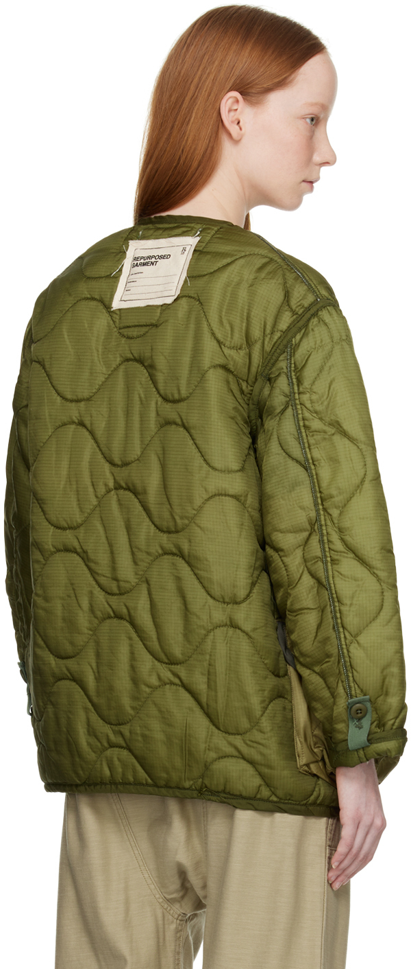 R13 Khaki Quilted Jacket R13
