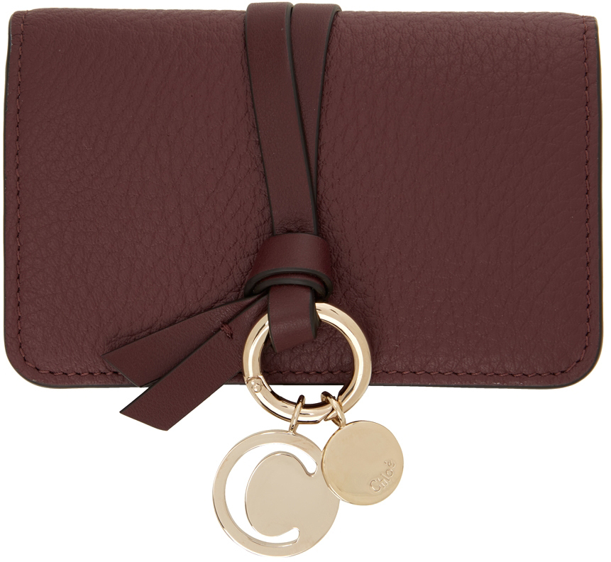 Chlo Burgundy Alphabet Card Holder Chloe Chlo Burgundy Alphabet Card Holder Chloe