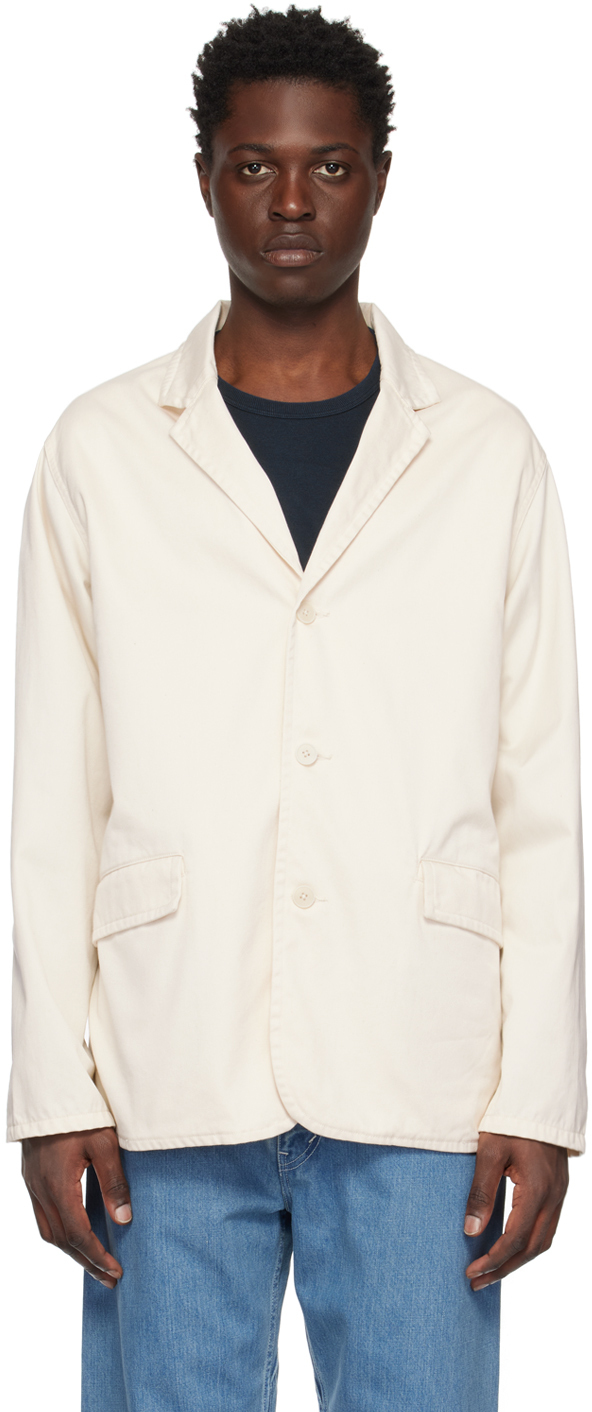 Nanamica Off-White Notched Lapel Blazer Nanamica
