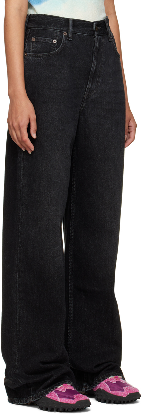 Acne Studios Black Bootcut Loose Jeans Acne Studios