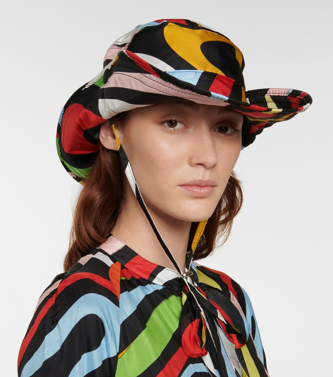 Pucci - Marmo-print silk twill bucket hat Emilio Pucci