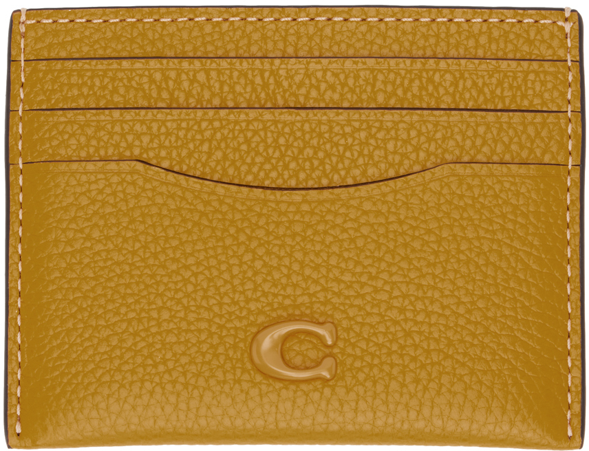 Coach 1941 Yellow Logo Card Holder Coach 1941