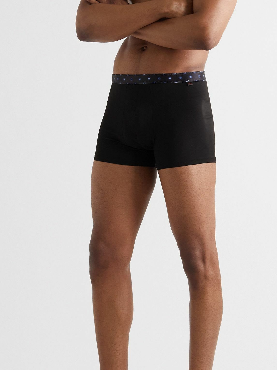 Derek Rose - Stretch-Cotton Boxer Briefs - Black Derek Rose