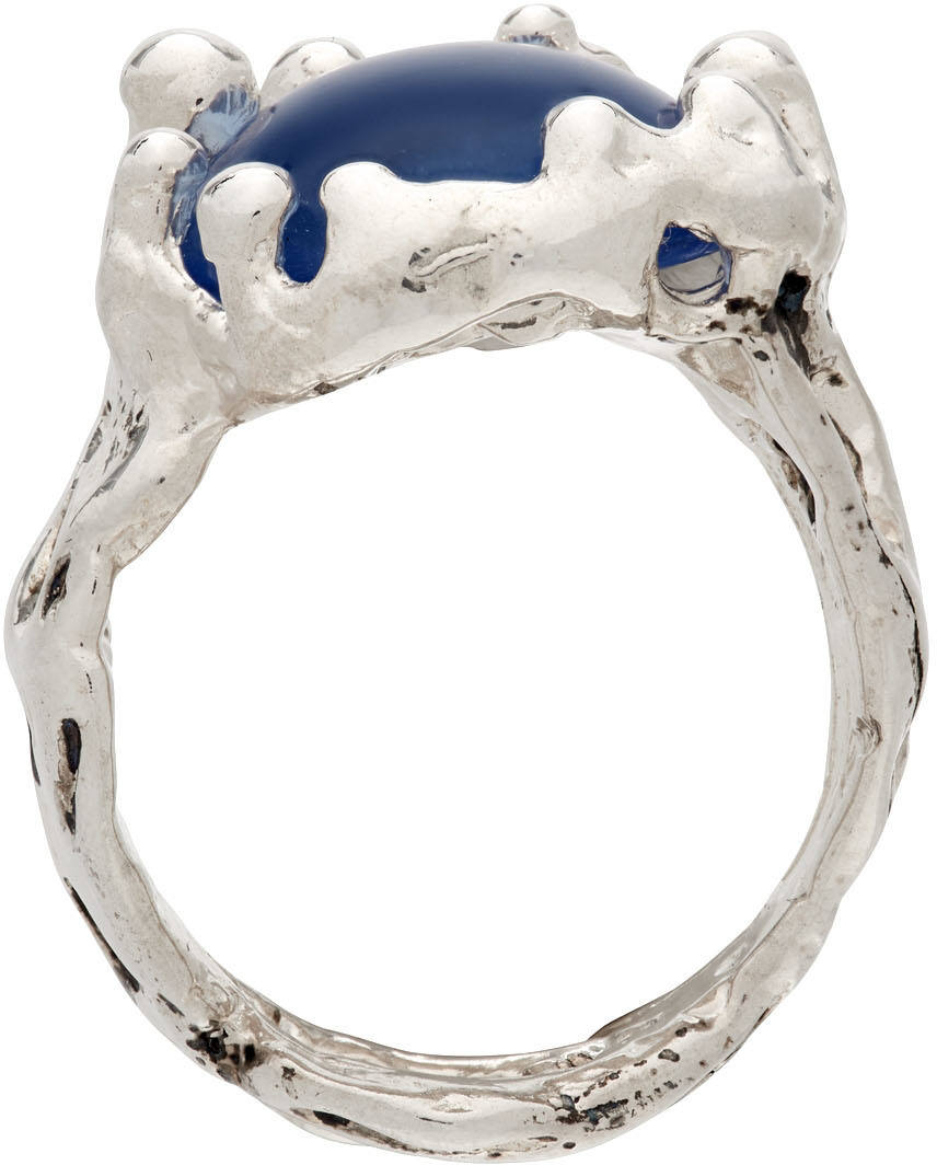 Mondo Mondo Silver & Blue Magician Ring Mondo Mondo