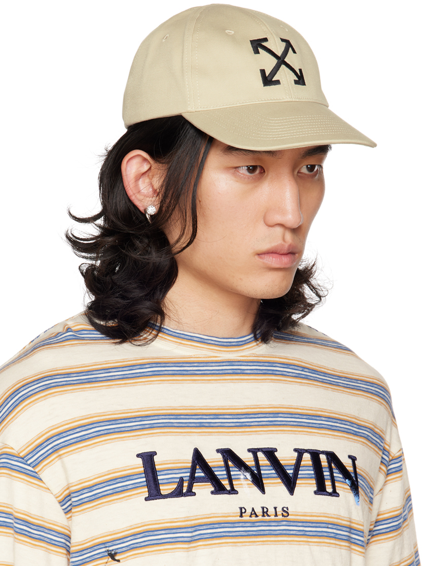 Off-White Beige Arrow Cap Off-White