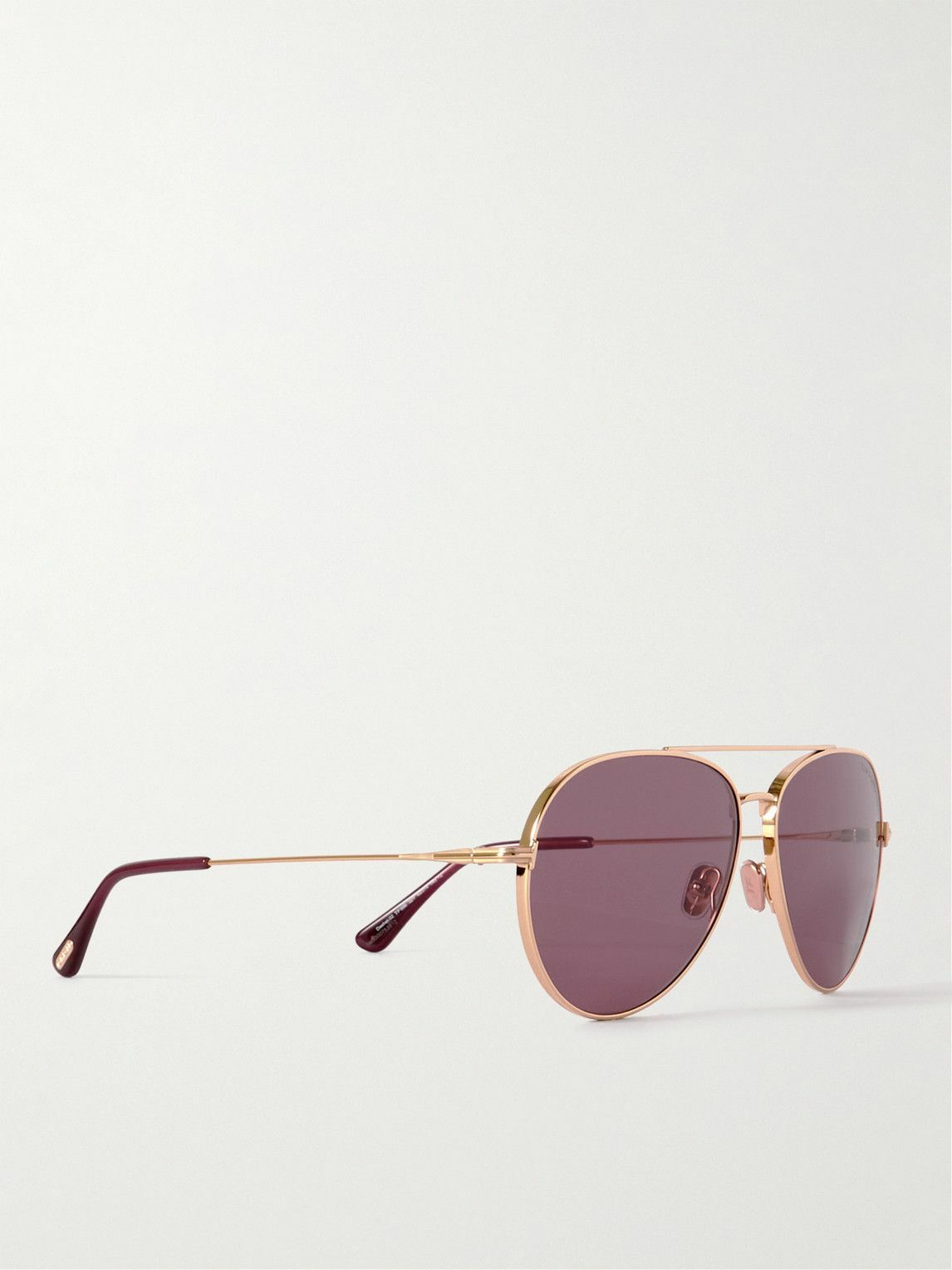 TOM FORD - Aviator-Style Gold-Tone Sunglasses TOM FORD