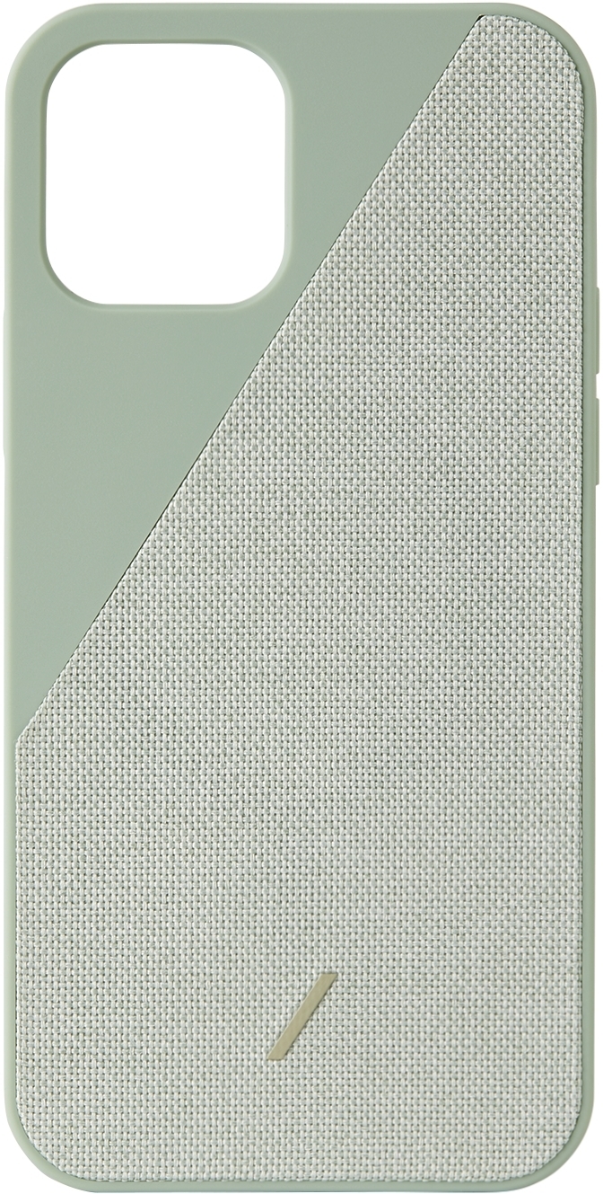 Native Union Green CLIC Canvas iPhone 12/12 Pro Case Native Union