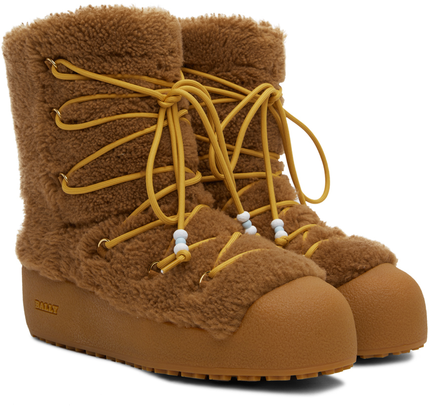 Bally Tan Corviglia Shearling Boots
