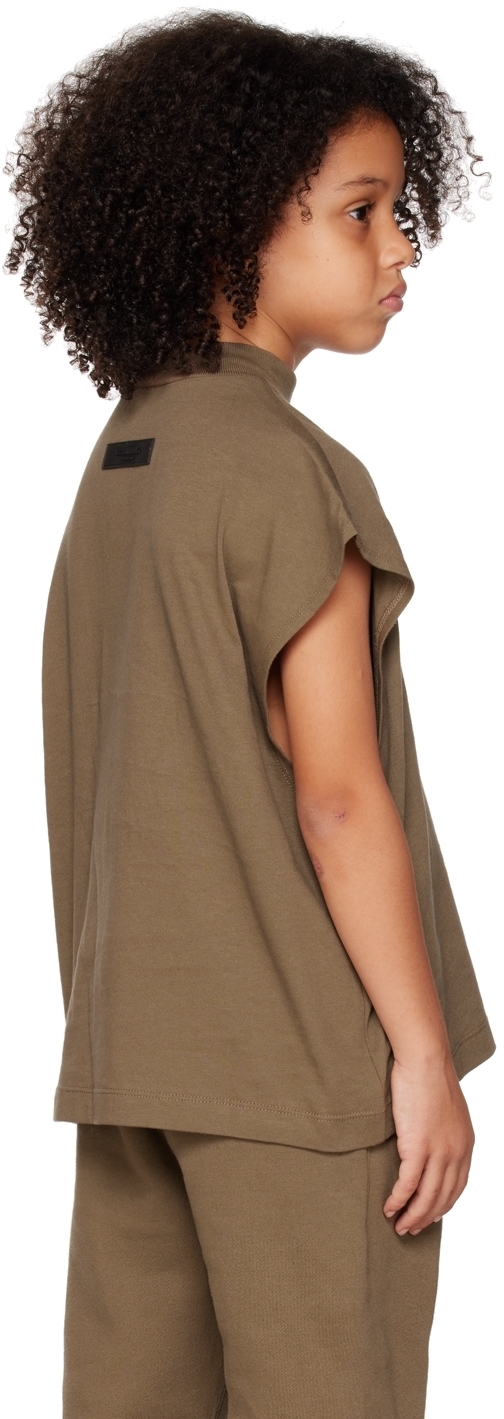 Essentials Kids Brown Muscle T-Shirt Essentials
